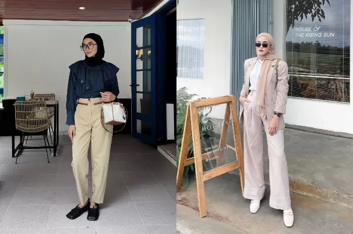 5 OOTD Celana Cream untuk Outfit Style Wanita Hijab – porostimur.com